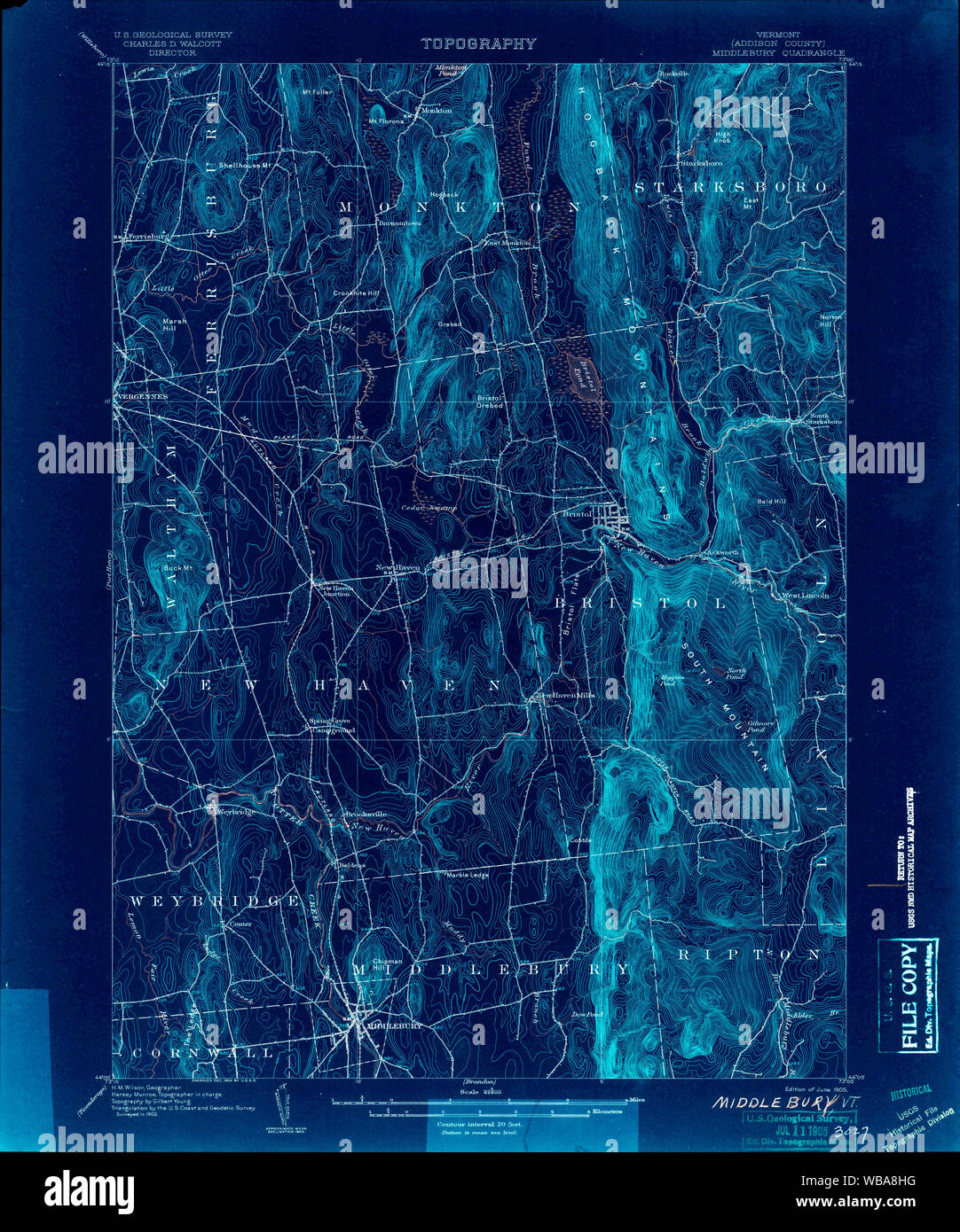 Map Of Middlebury High Resolution Stock Photography and Images - Alamy