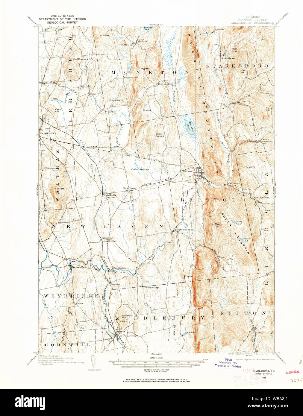 Map of middlebury hi-res stock photography and images - Alamy