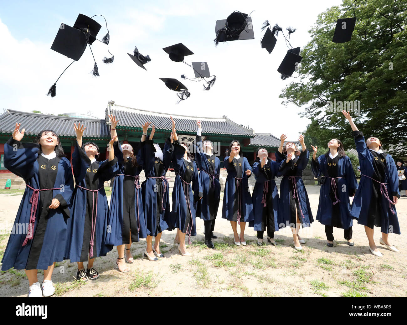 26th Aug, 2019. 2nd-term commencement ceremony Graduates of ...