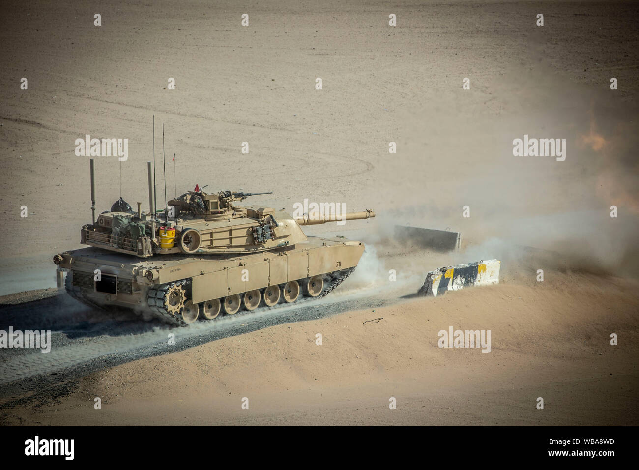 190819-M-ET529-2041 CAMP BUEHRING, Kuwait (Aug. 19, 2019) An M1A1 ...