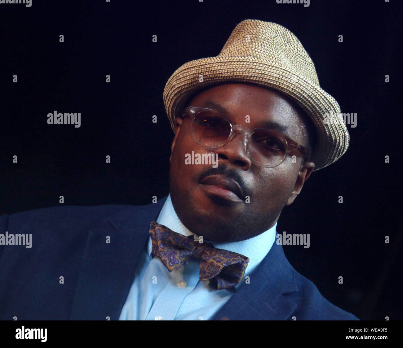 August 25, 2019, New York City, New York, USA: Trumpet player JEREMY ...