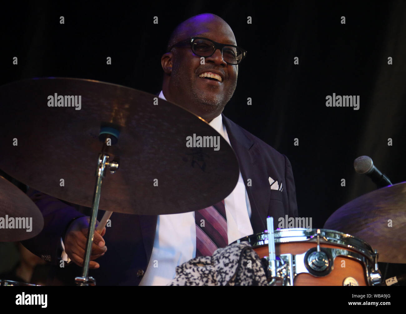 August 25, 2019, New York City, New York, USA: Drummer CARL ALLEN ...