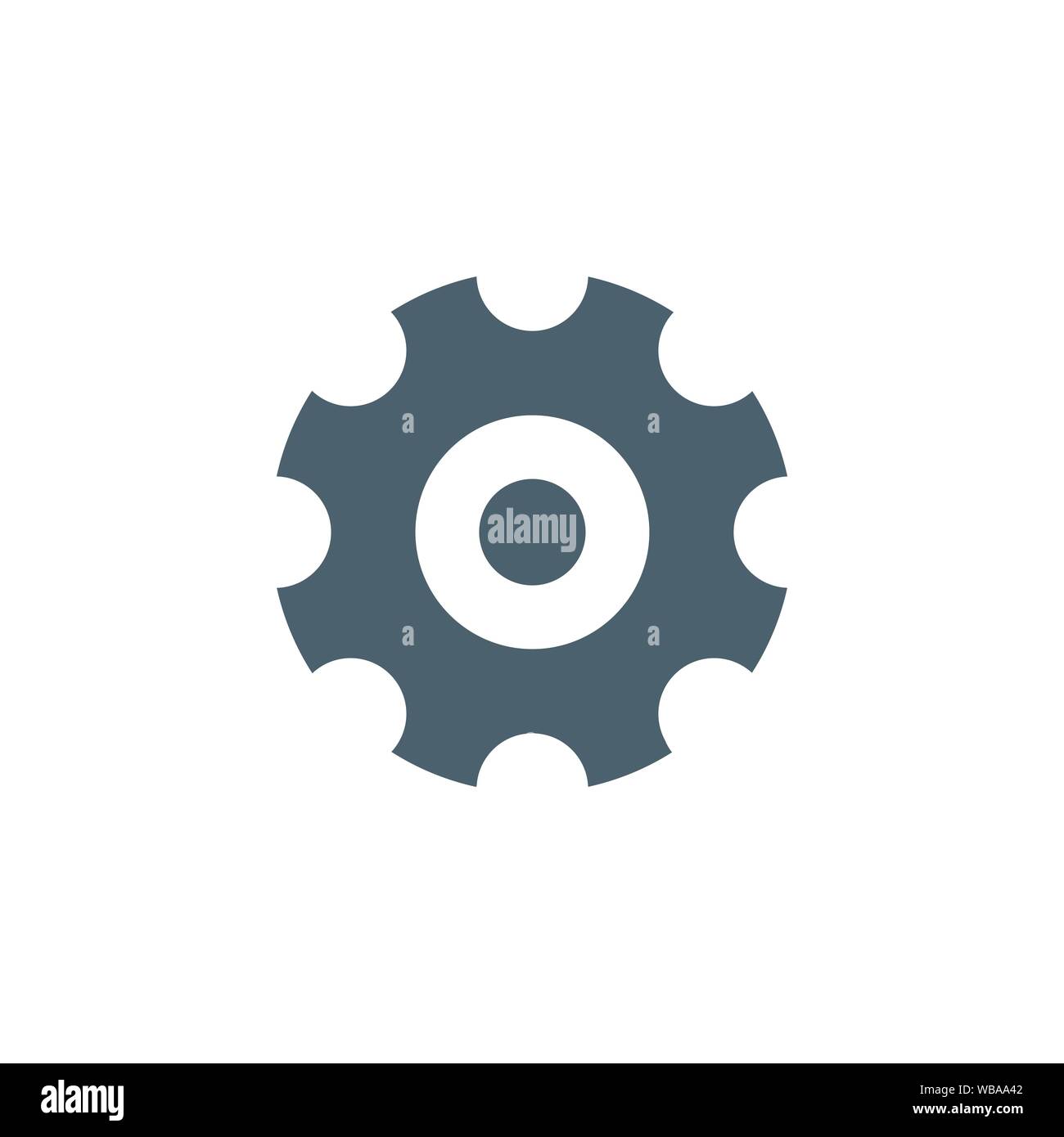 Gear related vector glyph icon Stock Vector Image & Art - Alamy