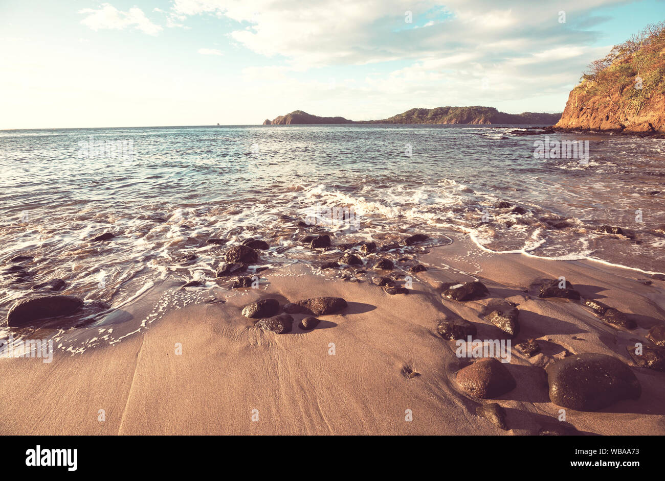 Beautiful tropical Pacific Ocean coast in Costa Rica Stock Photo - Alamy