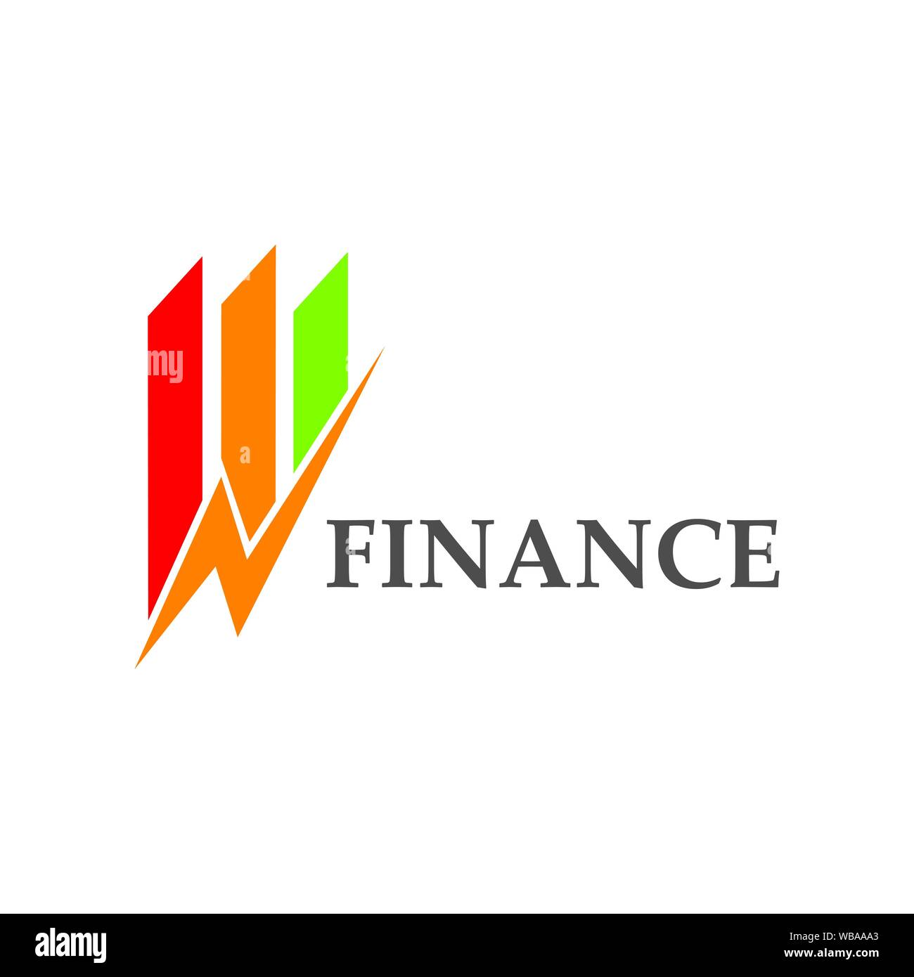 Finance logo design template Vector illustration of icon Stock Vector ...