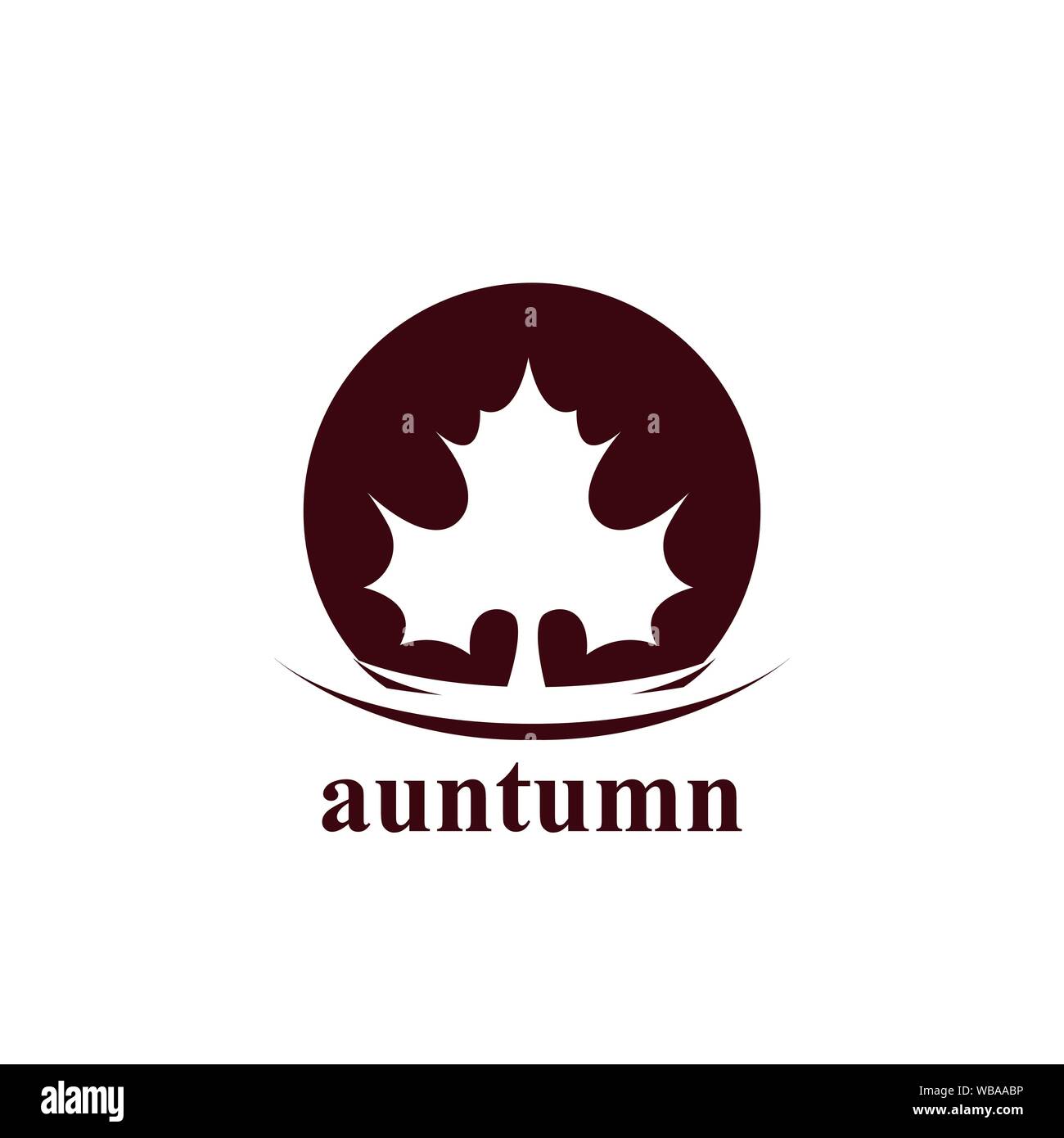 Autumn Logo Template vector image Stock Vector Image & Art - Alamy