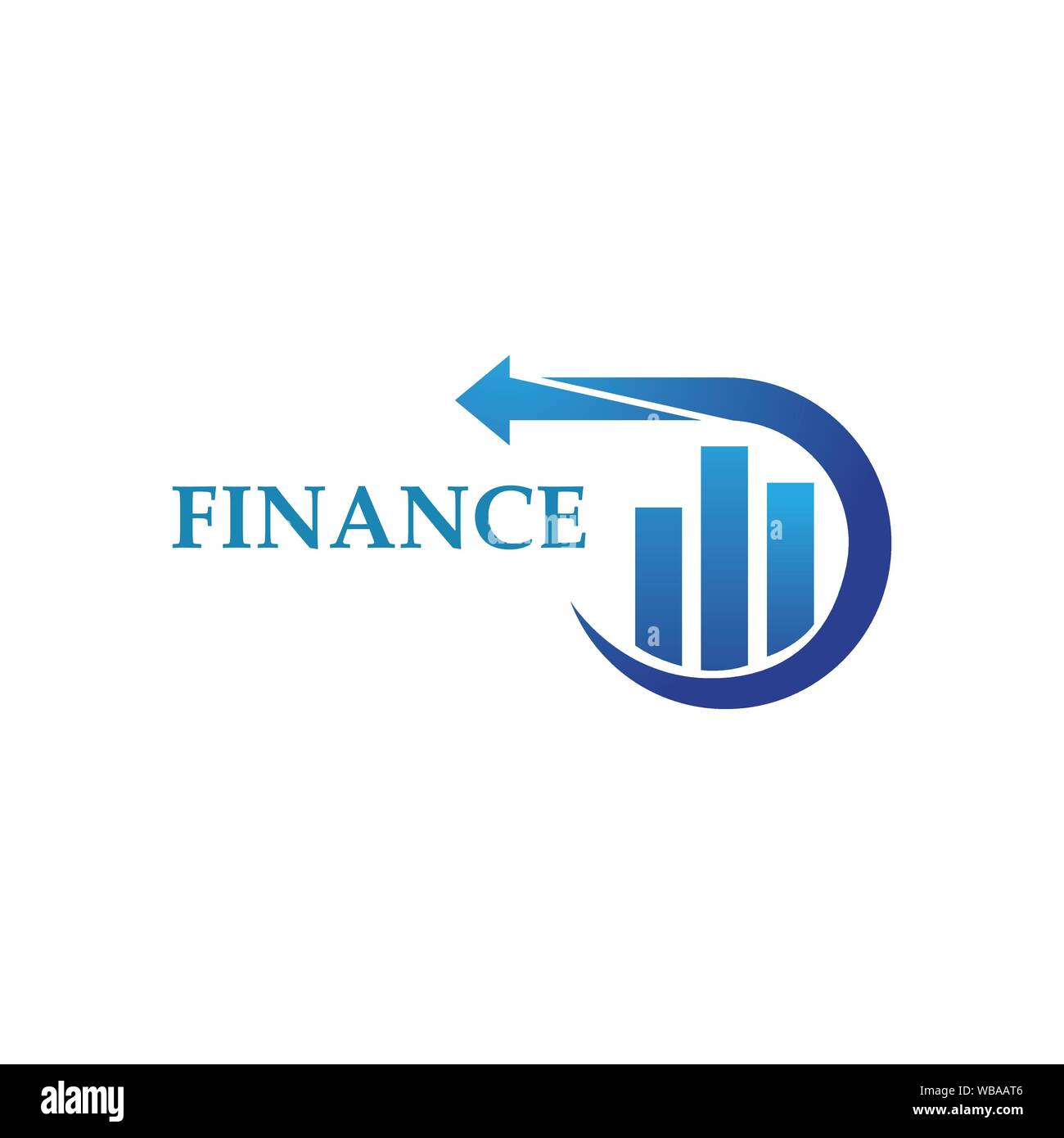 Finance logo design template Vector illustration of icon Stock Vector ...