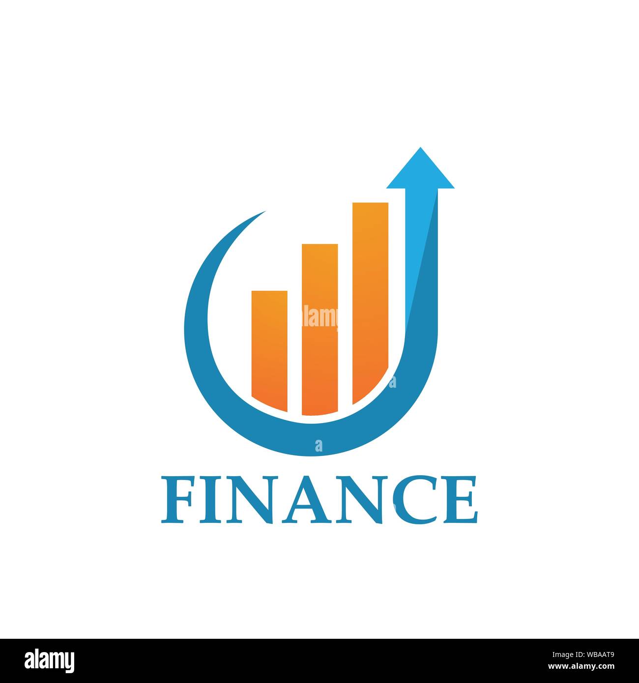 Finance logo design template Vector illustration of icon Stock Vector ...