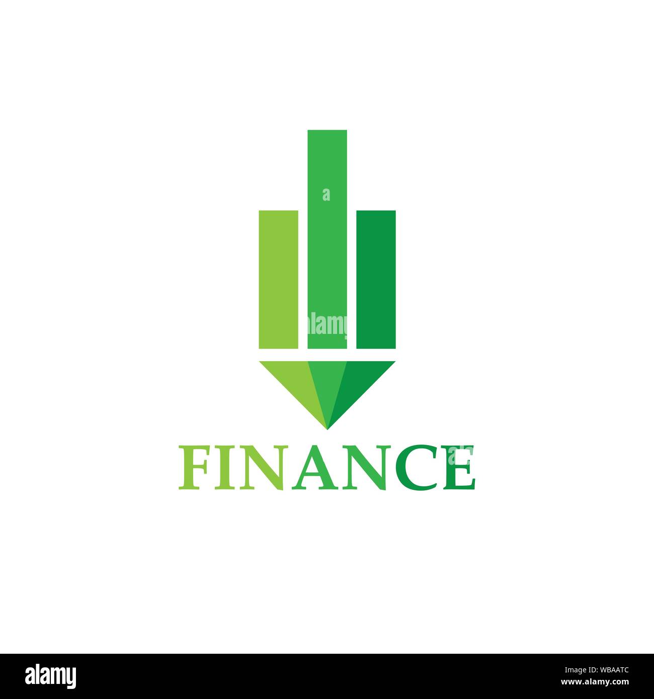 Finance logo design template Vector illustration of icon Stock Vector ...
