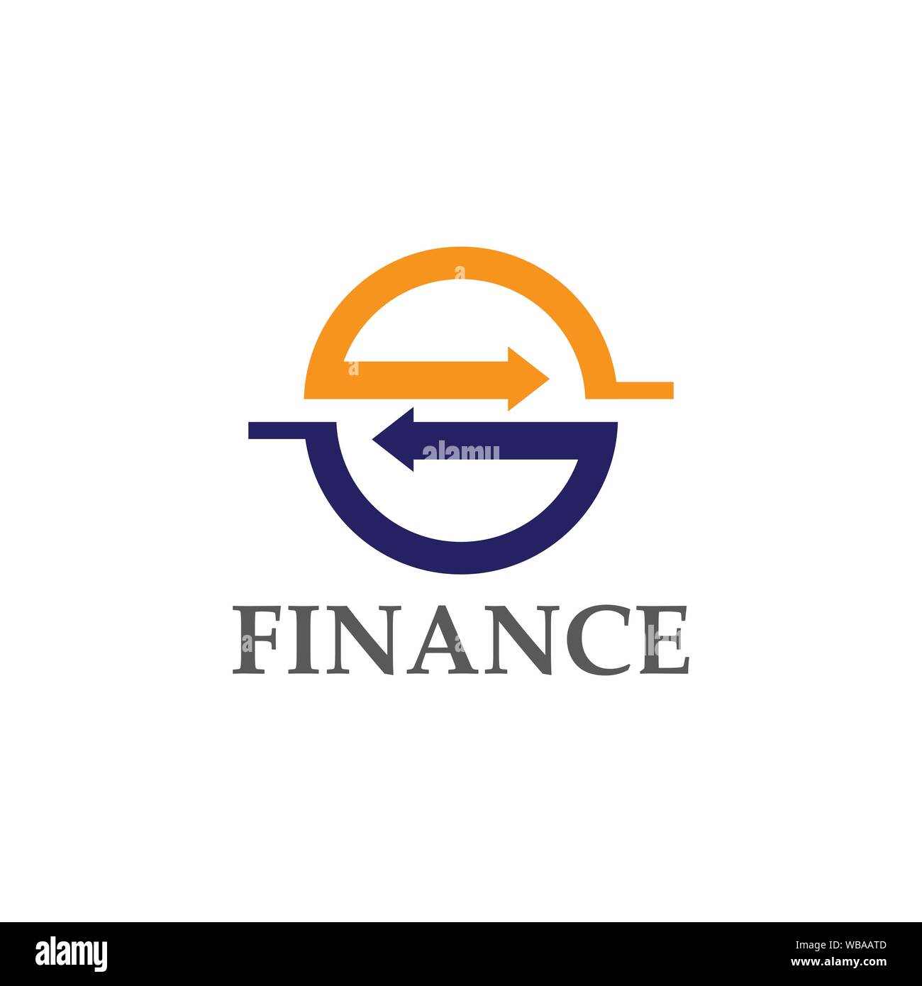 Finance logo design template Vector illustration of icon Stock Vector ...