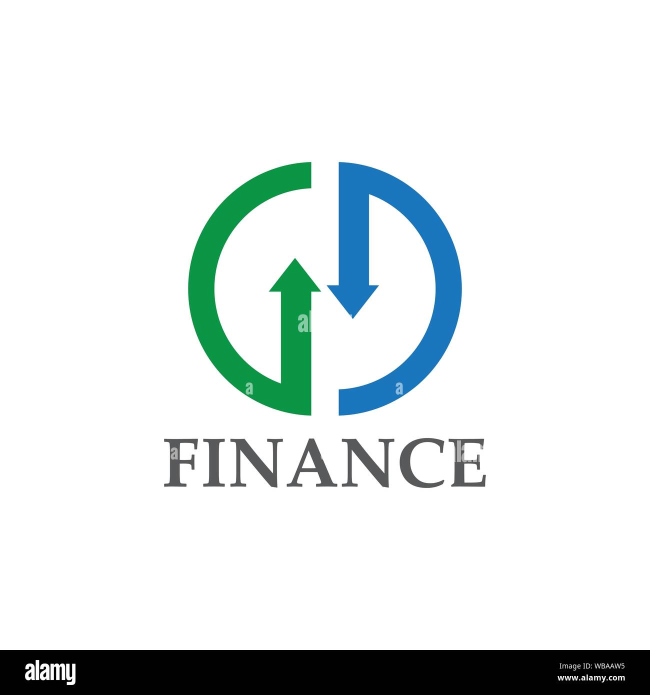 Finance logo design template Vector illustration of icon Stock Vector ...