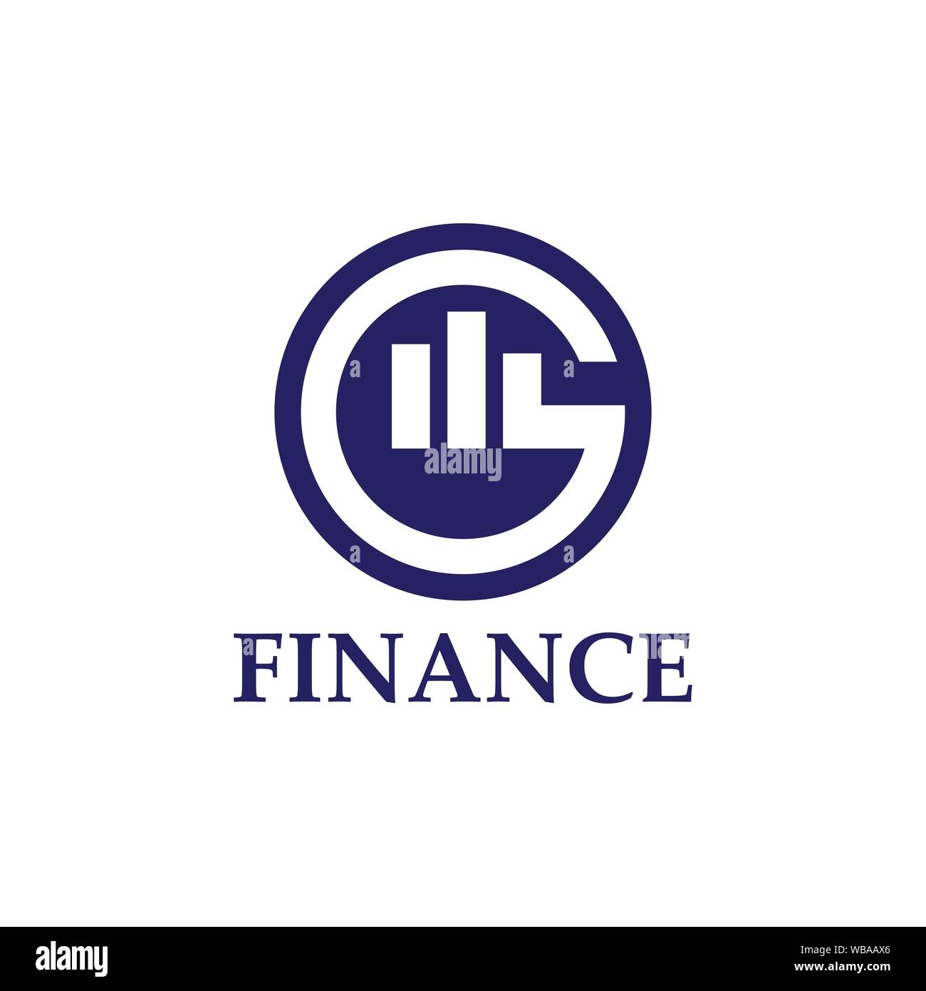 Finance logo design template Vector illustration of icon Stock Vector ...
