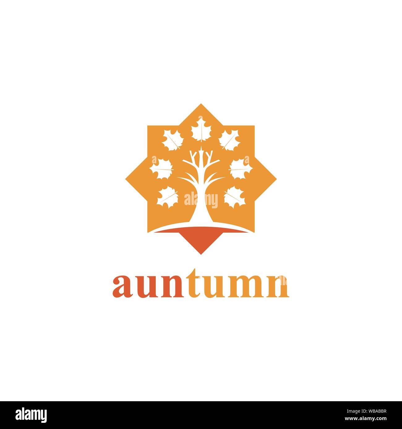 Autumn Logo Template vector image Stock Vector Image & Art - Alamy