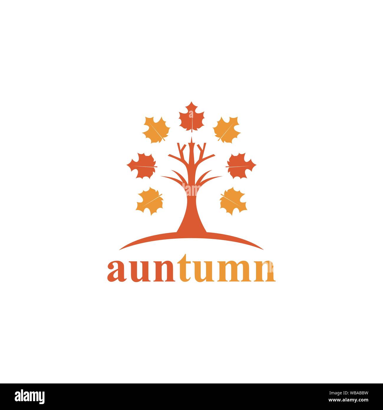 Autumn Logo Template vector image Stock Vector Image & Art - Alamy