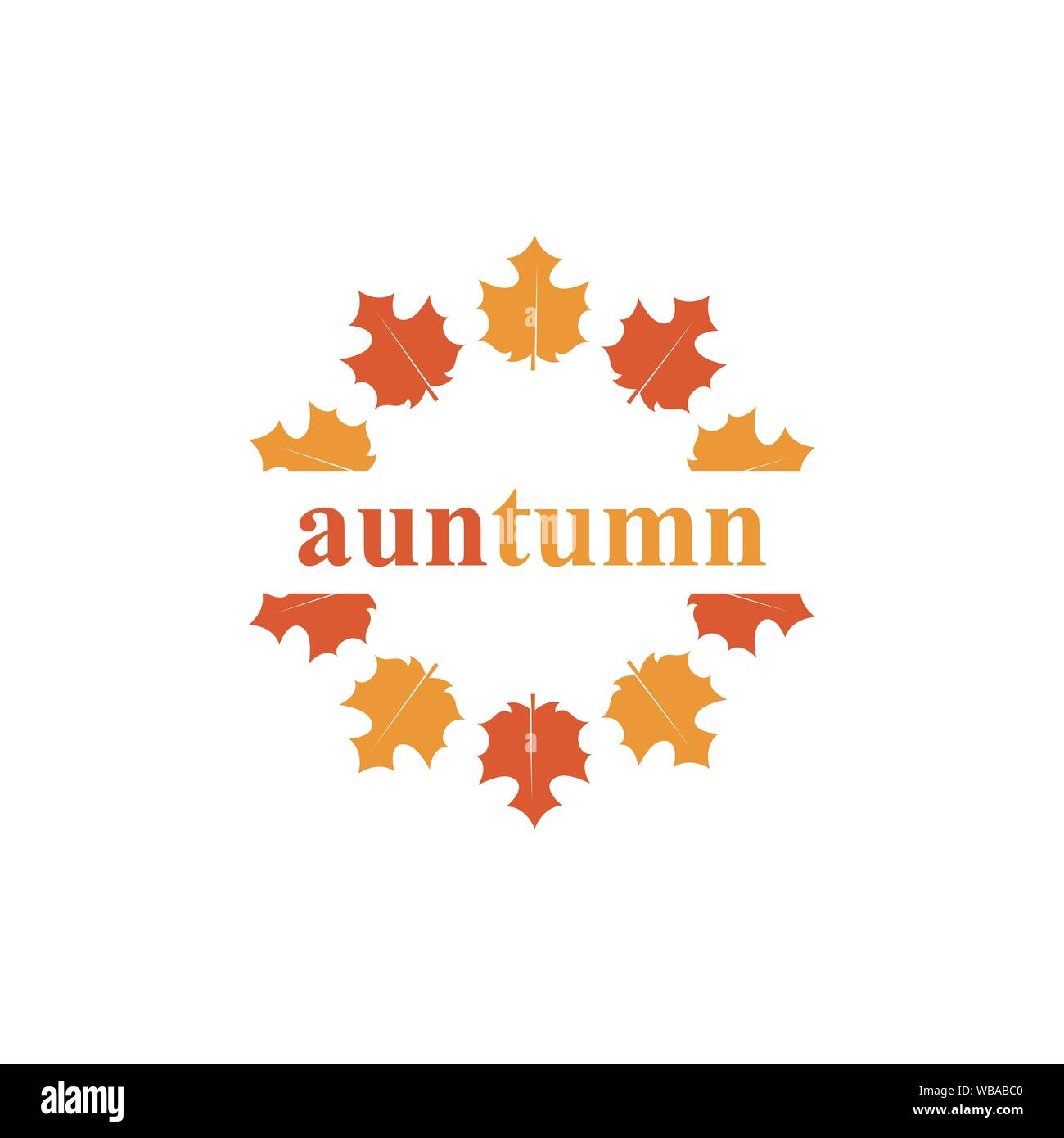 Autumn Logo Template vector image Stock Vector Image & Art - Alamy