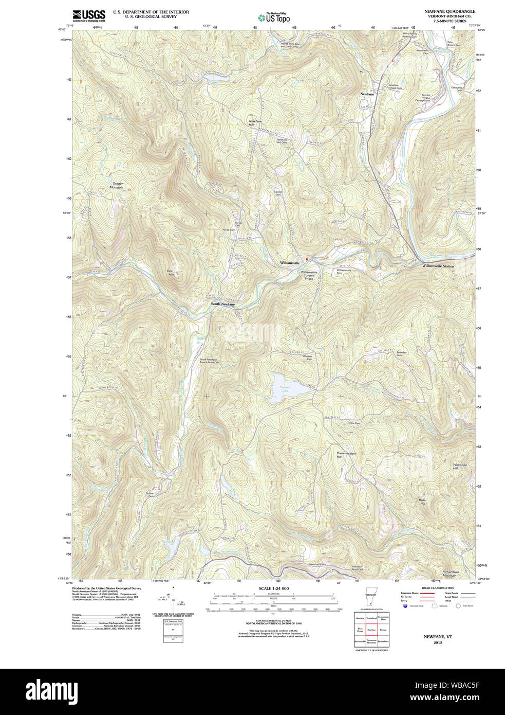Newfane map Cut Out Stock Images & Pictures - Alamy