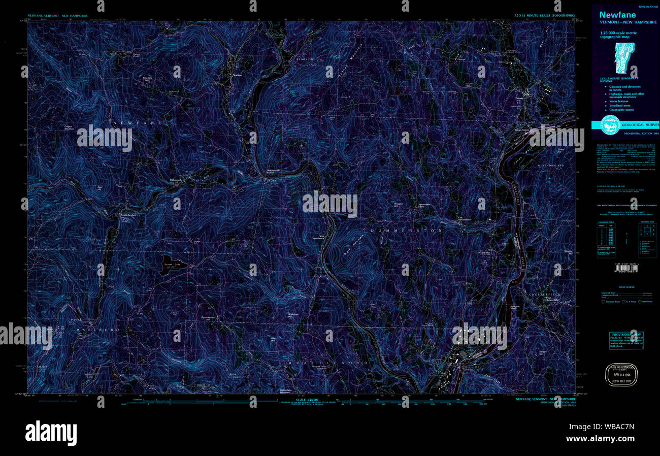 Map of newfane hi-res stock photography and images - Alamy
