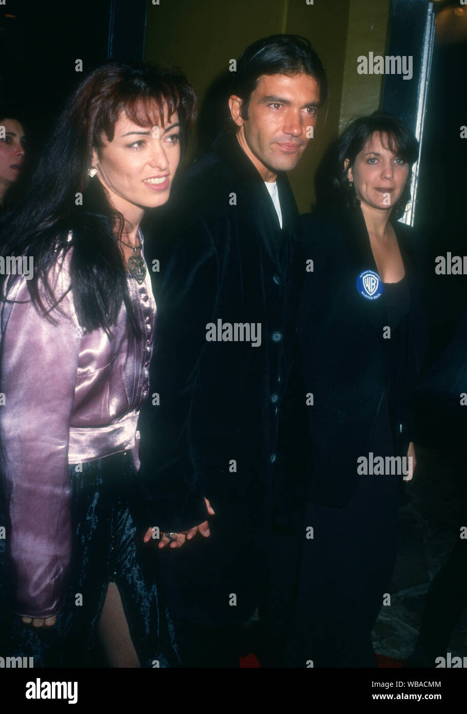 Westwood, California, USA 9th November 1994 Actor Antonio Banderas and wife Ana Leza attend ...