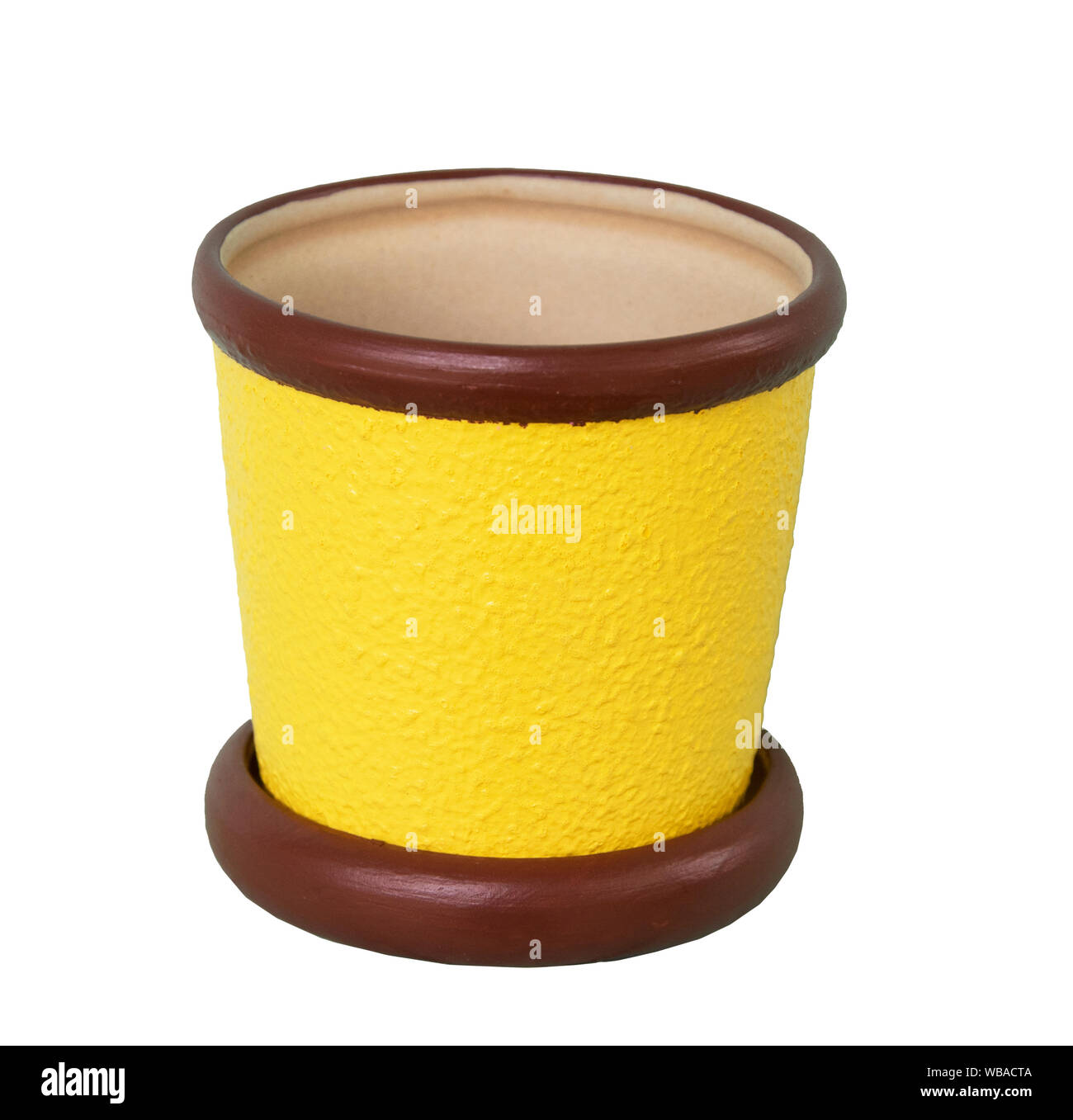 yellow flower pot Stock Photo - Alamy