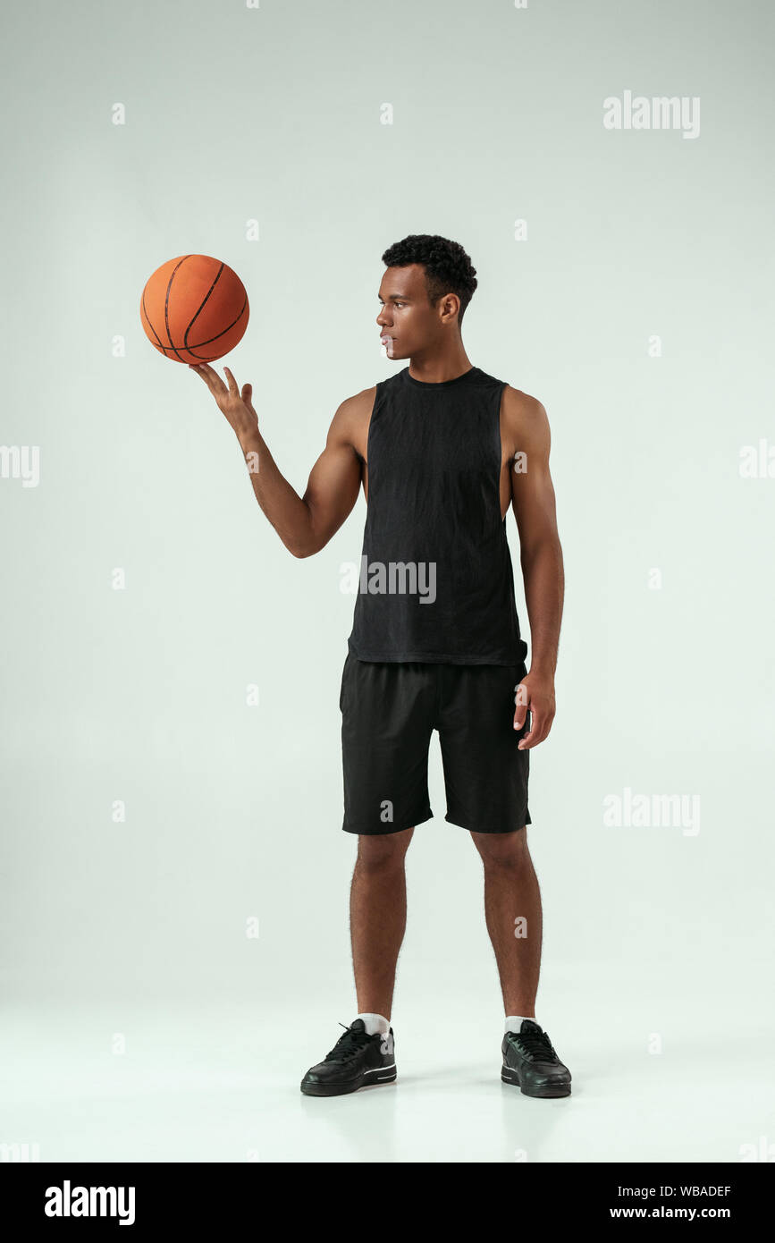 Basketball man standing hi-res stock photography and images - Alamy