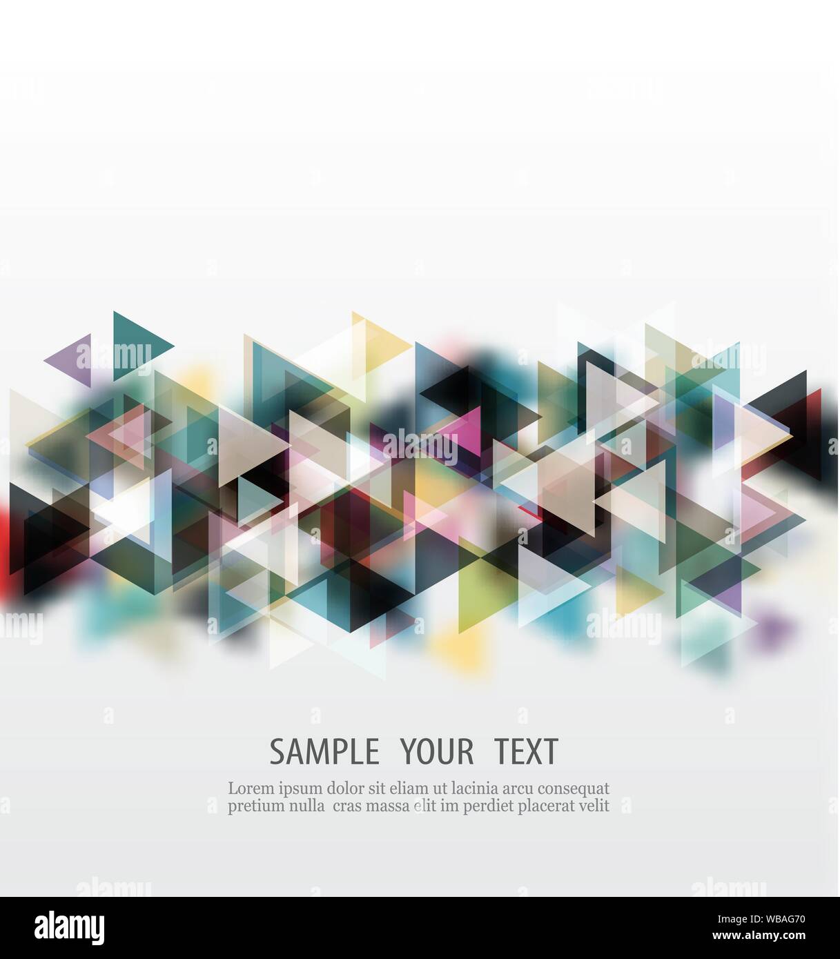 Abstract colorful and creative geometric with a variety of geometric ...