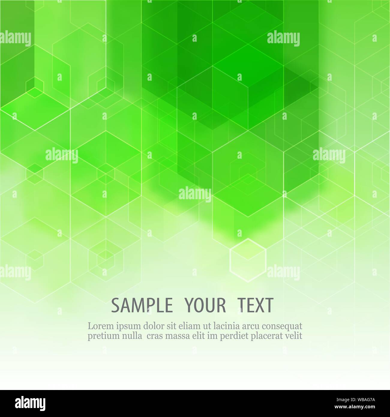 Vector Abstract geometric background. Template brochure design. Green ...