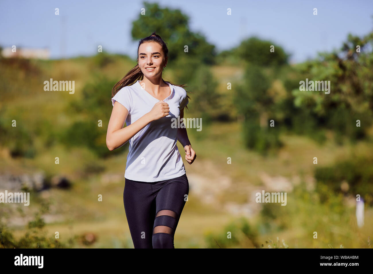 Runner in nature hi-res stock photography and images - Alamy