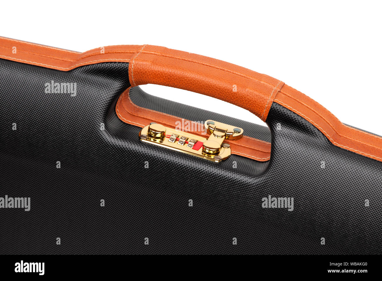 A modern luxury case for weapons with a combination lock. black plastic ...