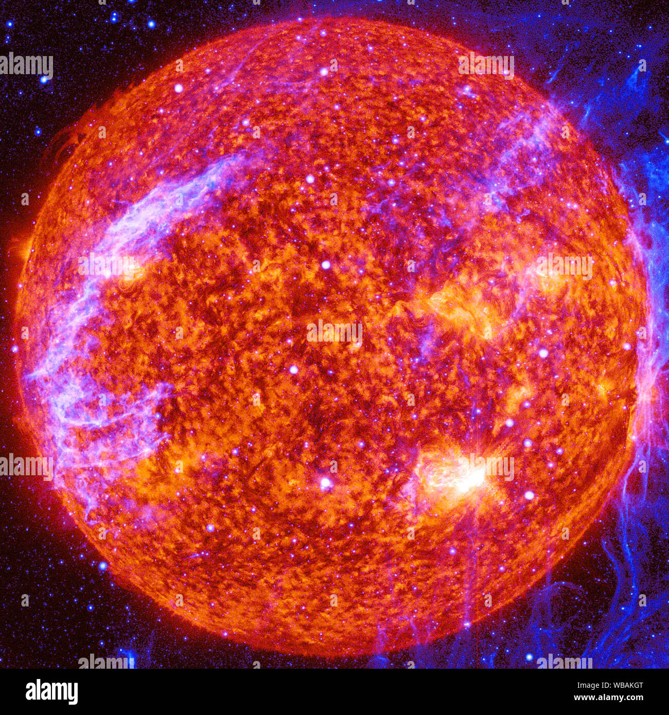 Extremely hot star. Liquid plasma. Cosmic art. Elements of this image ...