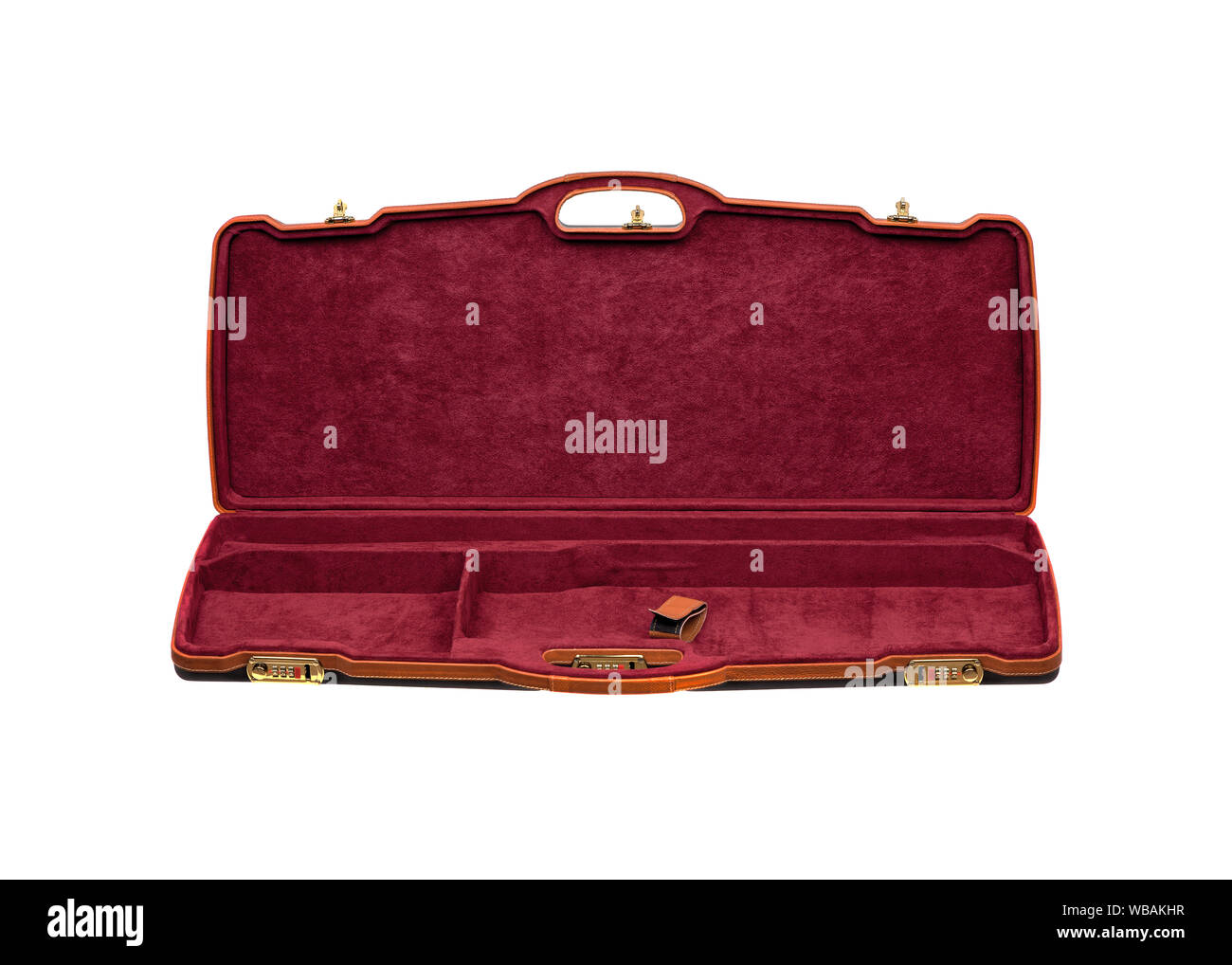 Open modern luxury case for weapons with a combination lock. Case for ...