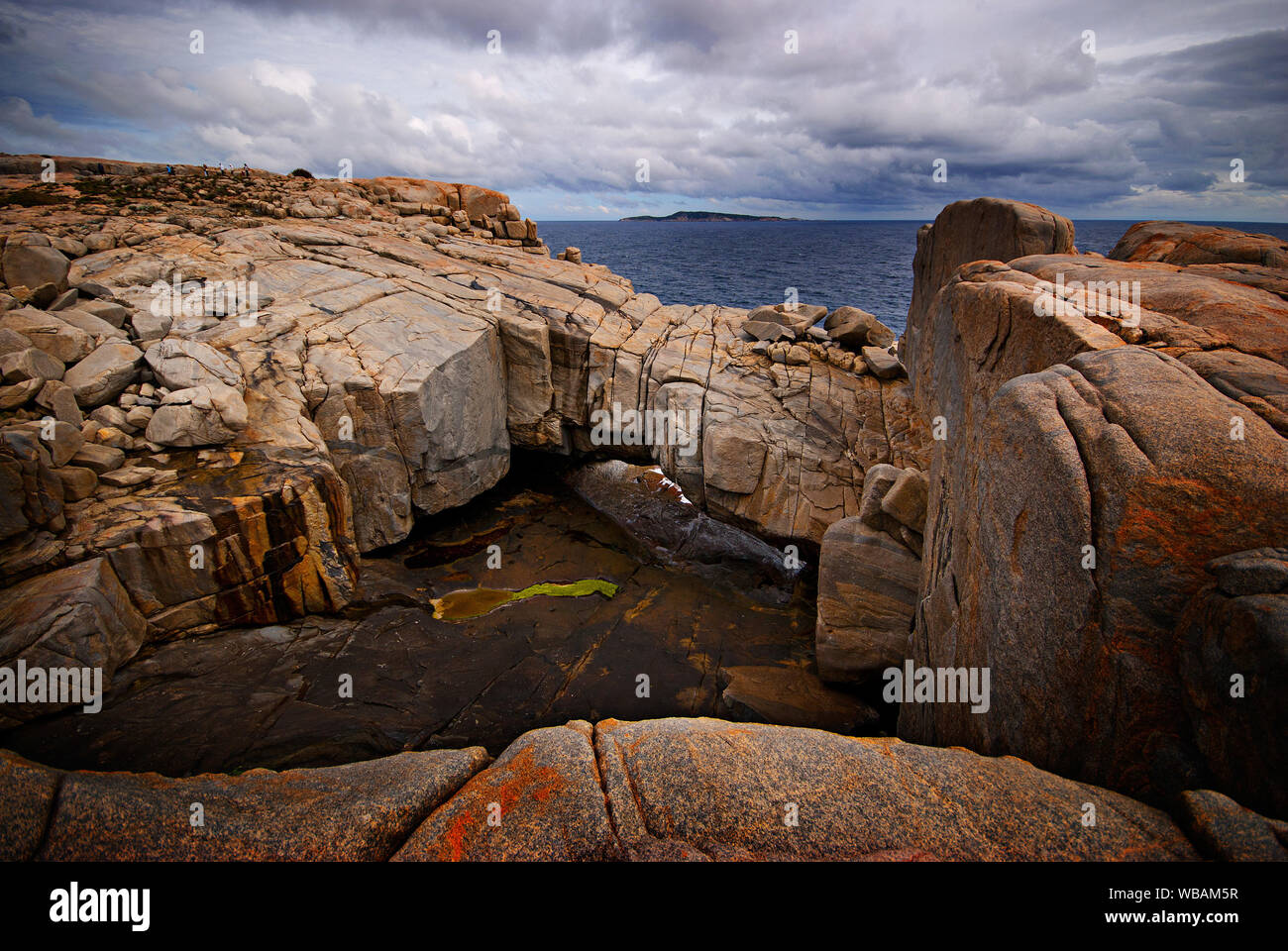 The Gap and the Natural Bridge, in gneiss and granite. Torndirrup ...