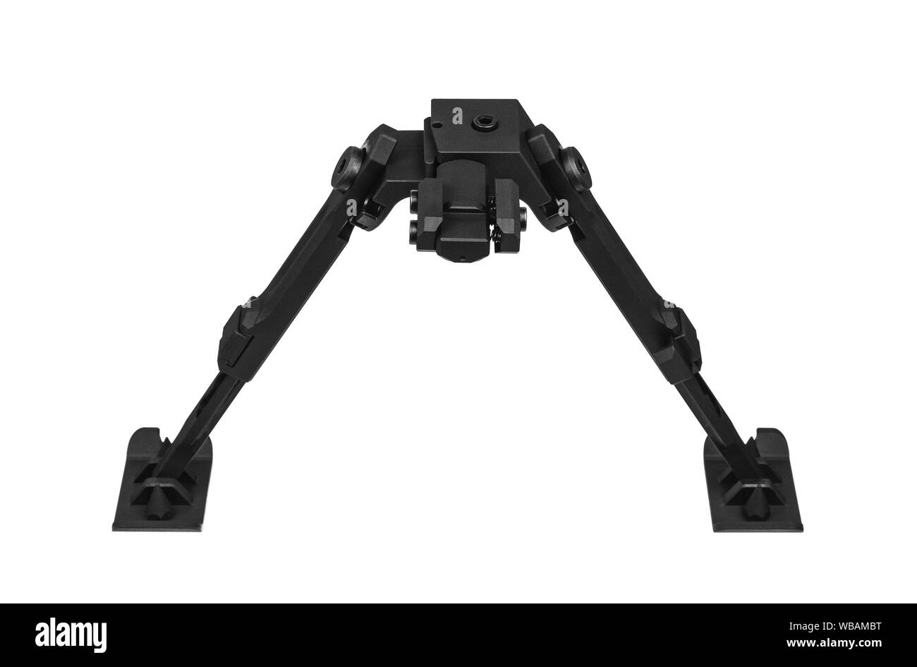 Bipod for sniper rifle isolate on a white background Stock Photo - Alamy