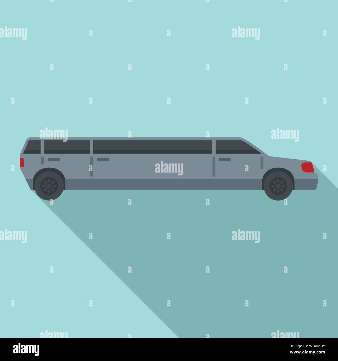 Limousine service icon. Flat illustration of limousine service vector ...