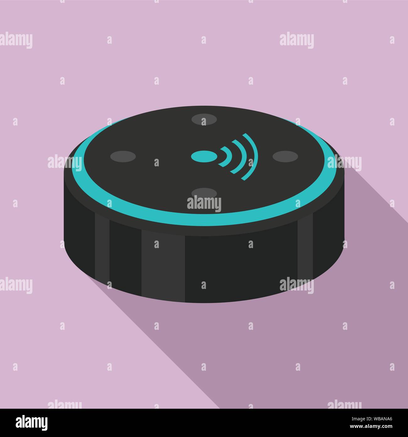 Ai smart speaker icon. Flat illustration of ai smart speaker vector icon for web design Stock ...