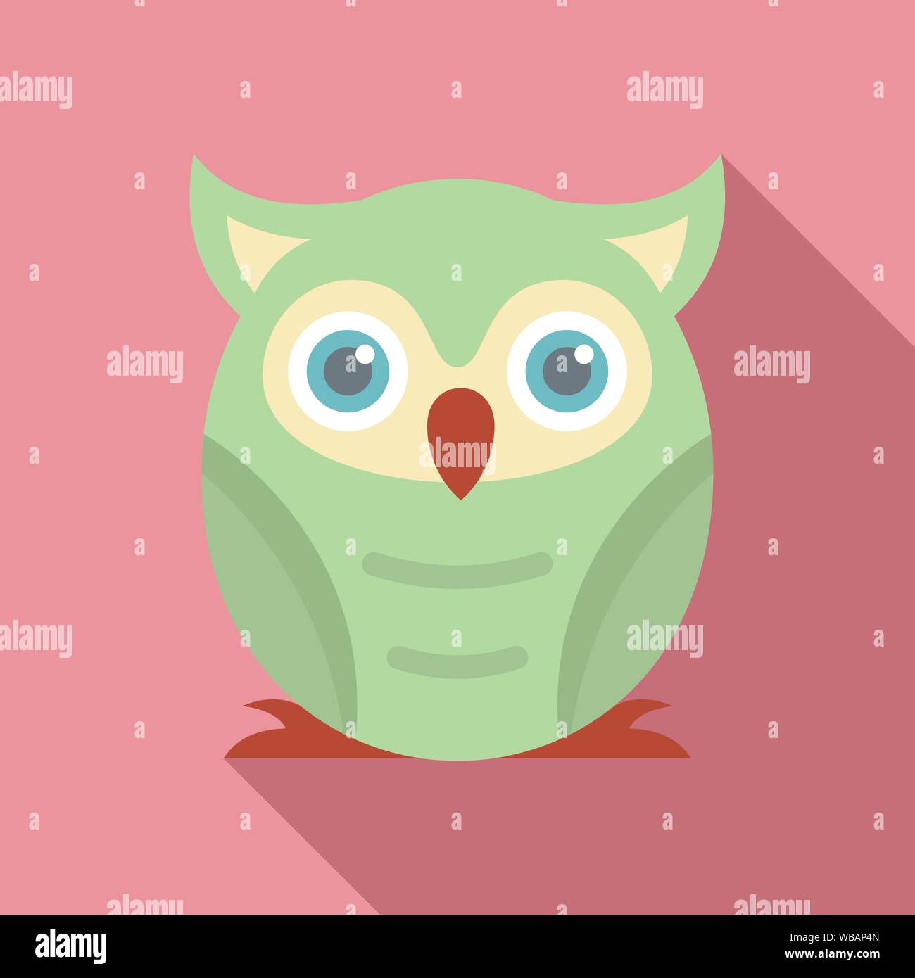 Education owl icon. Flat illustration of education owl vector icon for ...