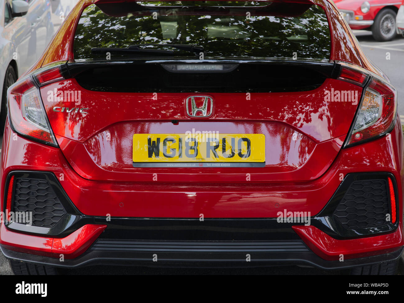 Rear detail view of a Honda Civic SR I-DTEC 5 door Hatchback model year ...