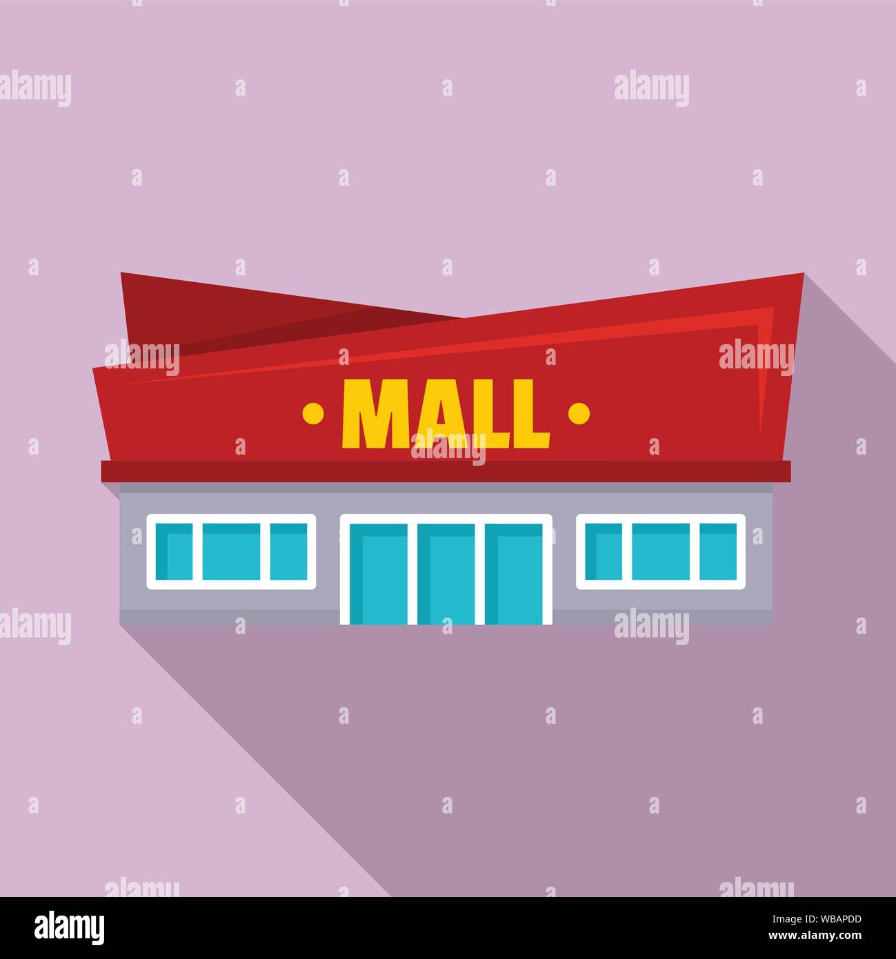 Facade Mall Icon Flat Illustration Of Facade Mall Vector Icon For Web Design Stock Vector Image