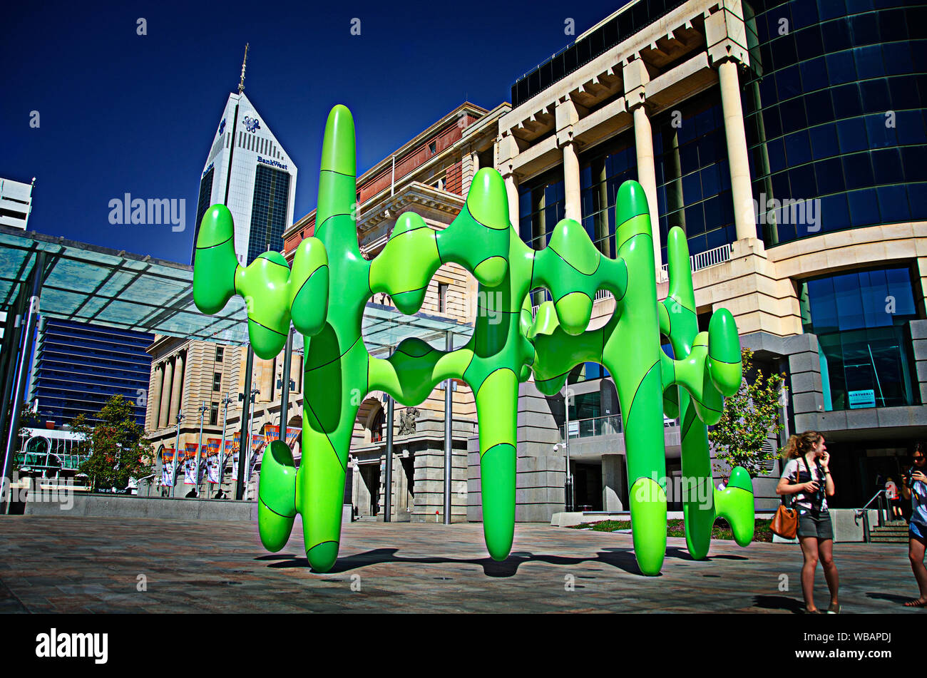 Forrest Place, and the sculpture Grow Your Own, installed in a ...