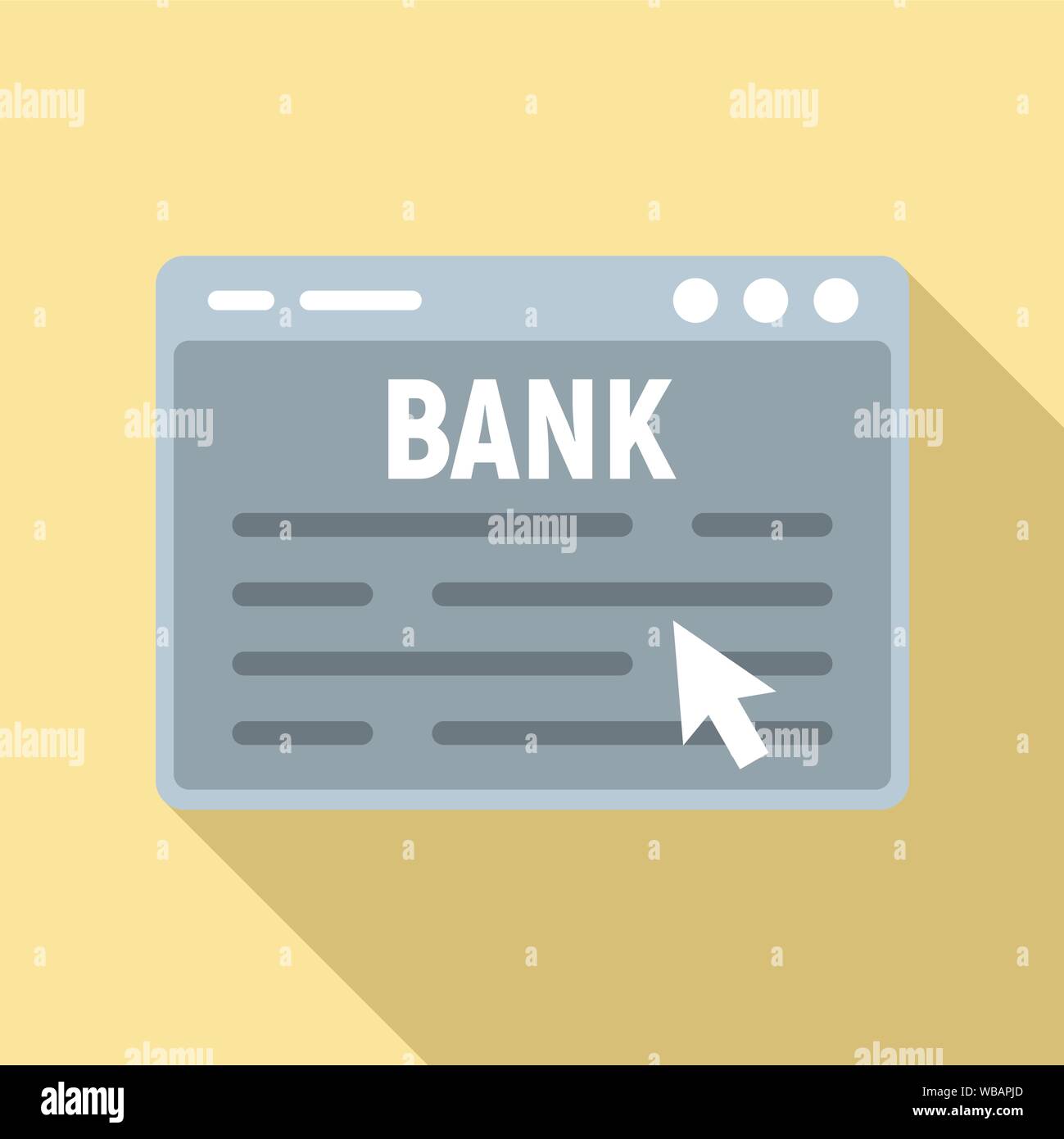 Web banking icon. Flat illustration of web banking vector icon for web ...