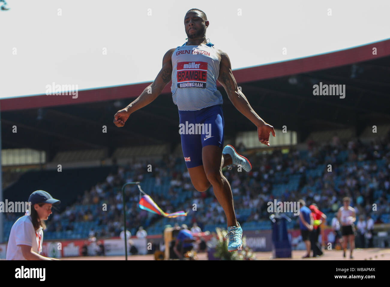 Men's long jump at the Muller British Athletics Championships ...