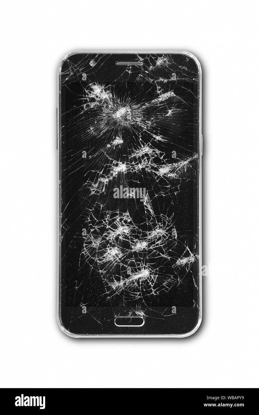 Smashed computer screen front hi-res stock photography and images - Alamy