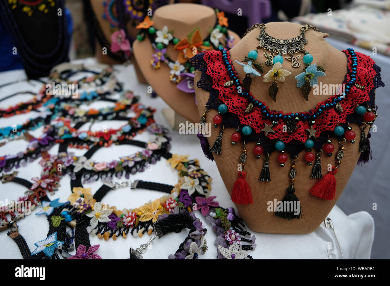 handcrafted objects made by women Stock Photo - Alamy