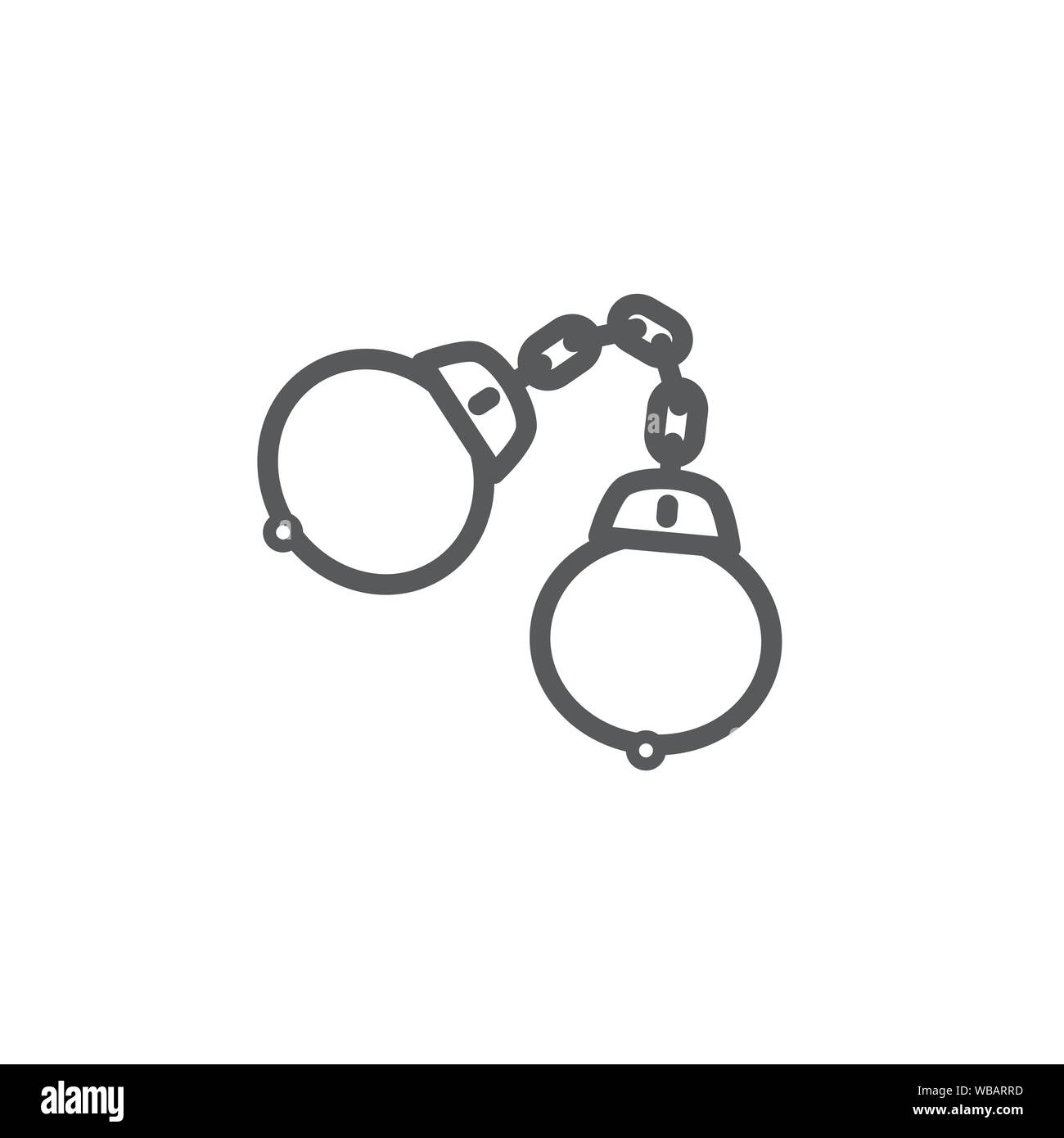 Jail prison handcuff Stock Vector Images - Alamy