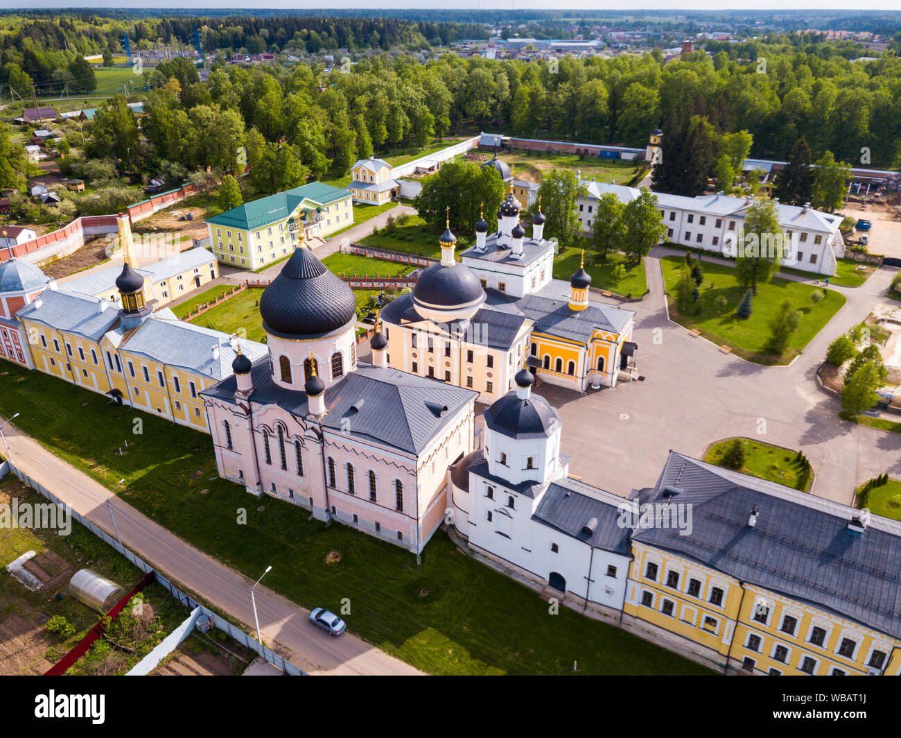 Scenic aerial view of Ascension David hermitage - Orthodox male ...