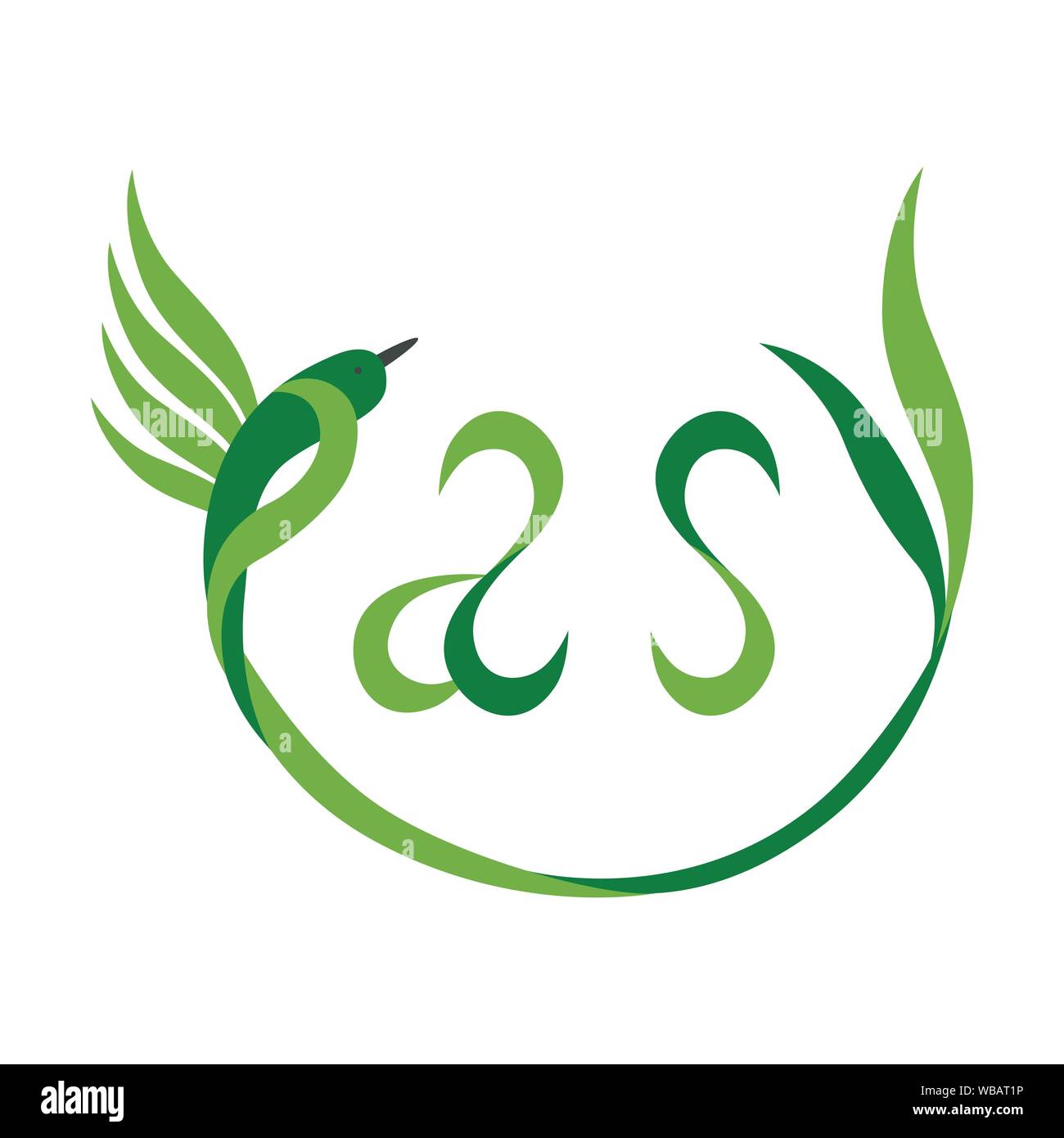 Hummingbird logo hi-res stock photography and images - Alamy