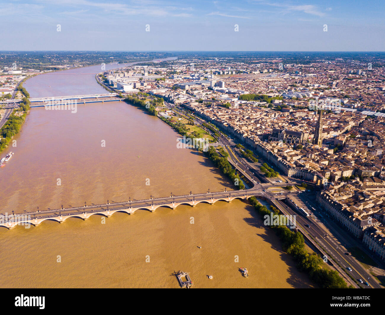 Bordeaux port aerial hi-res stock photography and images - Alamy