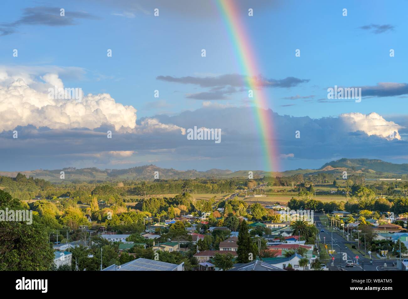 Rainbow over island hi-res stock photography and images - Alamy