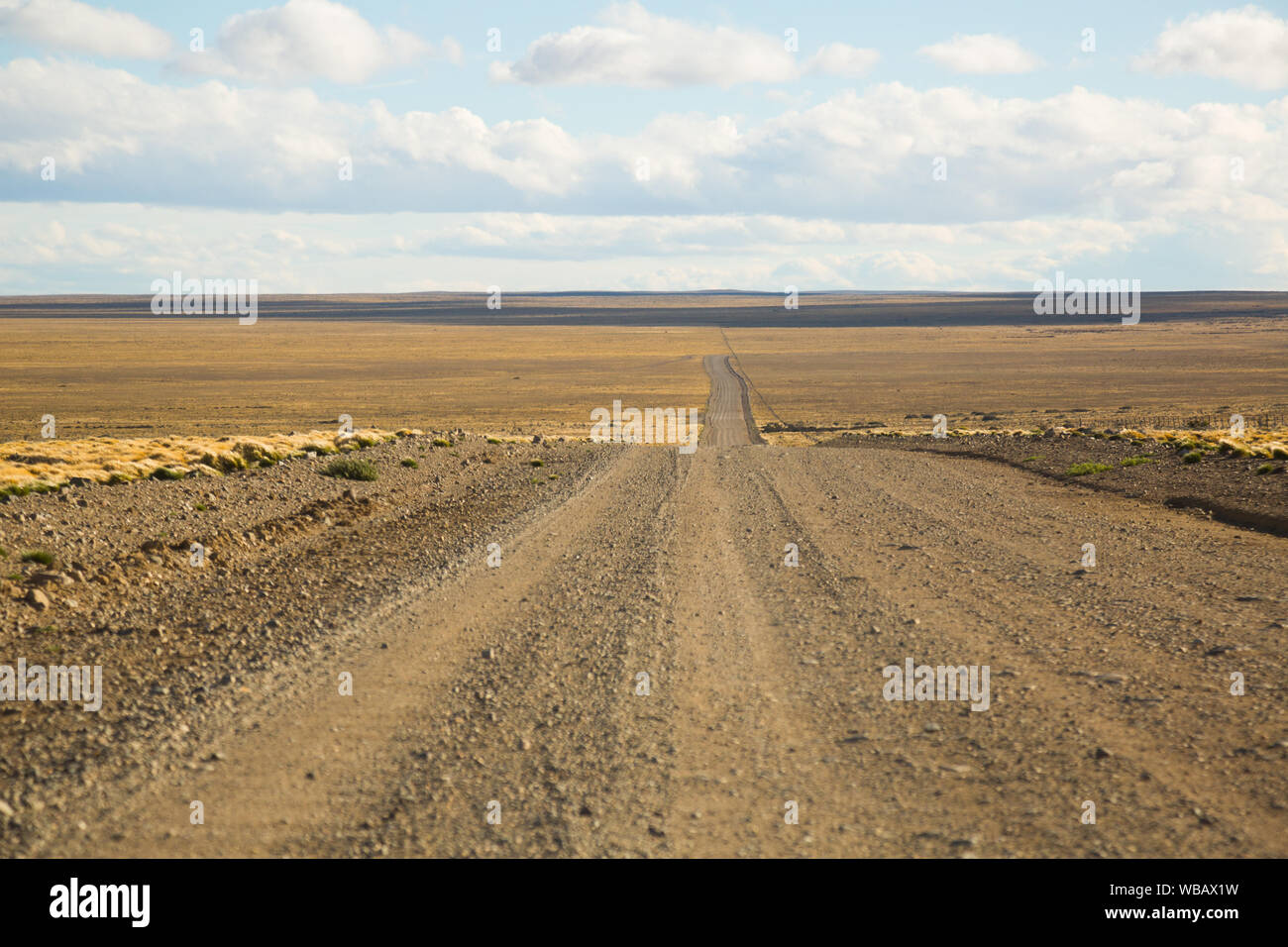 Mountain view on the Andes foothills in Santa Cruz province in ...