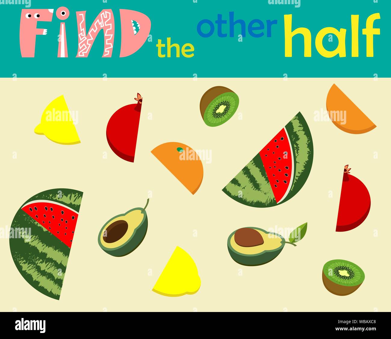 Pick up fruits Stock Vector Images - Alamy