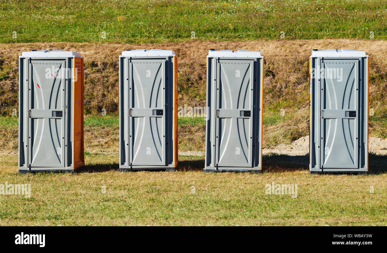 Four public toilets hi-res stock photography and images - Alamy